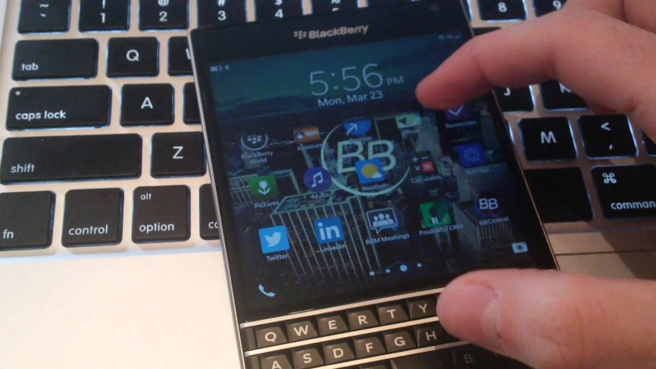 BlackBerry OS10.3.2 Lock Screen Animation - YouTube