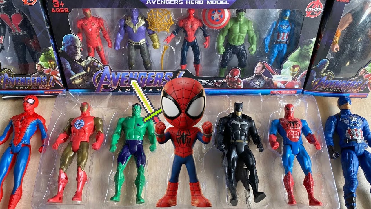 AVENGERS TOYS/Action Figures/Unboxing/Cheap Price/ Ironman, Hulk, Thor ...