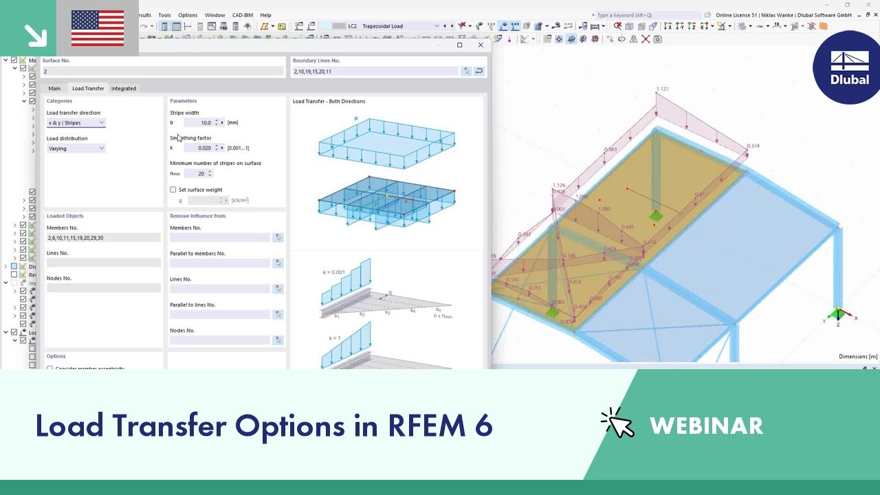 Webinar | Load Transfer Options in RFEM 6 - YouTube