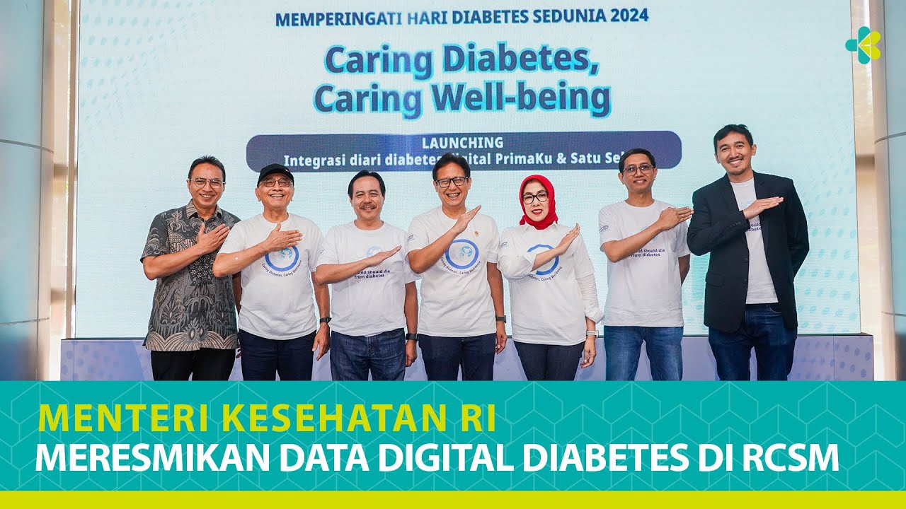 Menteri Kesehatan RI Meresmikan Data Digital Diabetes di RSCM - YouTube
