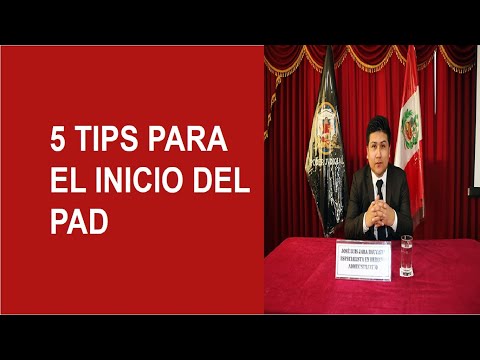 5 TIPS PARA EL INICIO DE PAD|ENFOQUE LABORAL