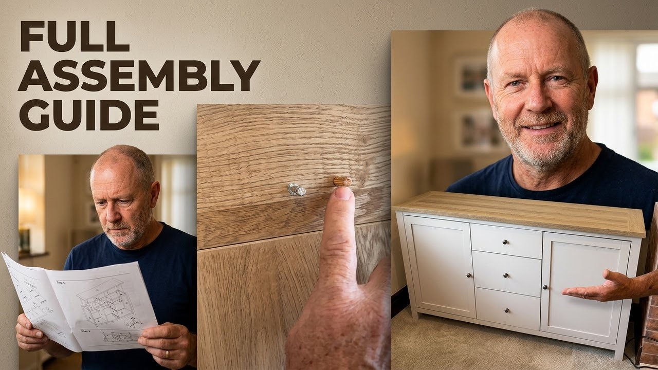 Dunelm Olney Wide Sideboard | Full Assembly Tutorial - YouTube