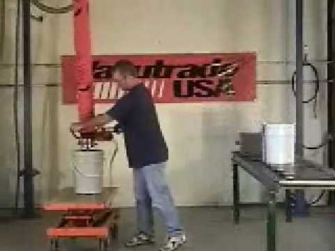 VACUUM LIFTER FOR a 5 gallon paint pail ..lifted from top - YouTube