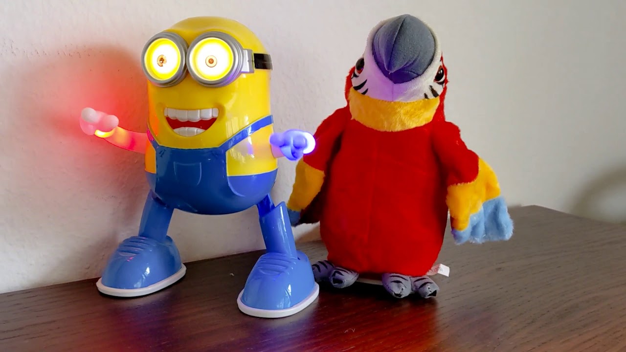 bara bara bere bere, Parrot sings after Bob Minions, Papagei singt Bob ...