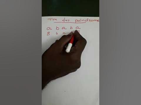 Turing machine for Palindrome - YouTube