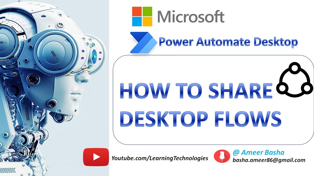 Power Automate Desktop How To Share The Desktop Flows YouTube Power Automate Desktop How To Share The Desktop Flows YouTube
