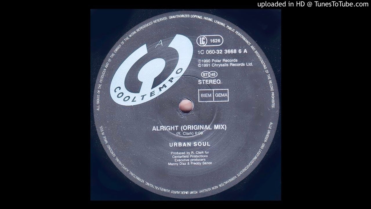 Urban Soul~Alright [Original Roland Clark Mix] - YouTube