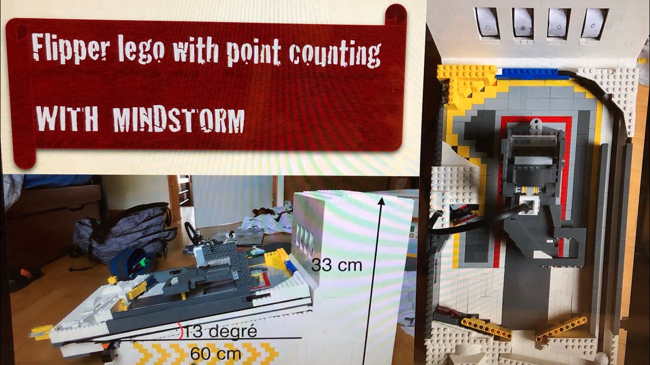 Lego flipper machine - YouTube