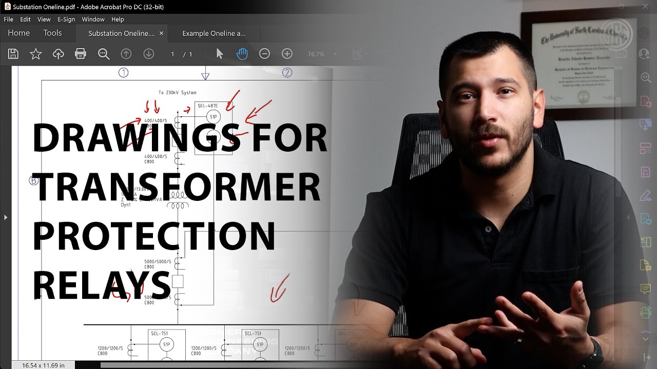 Oneline and Threeline Drawings for Transformer Protection Relays - How ...
