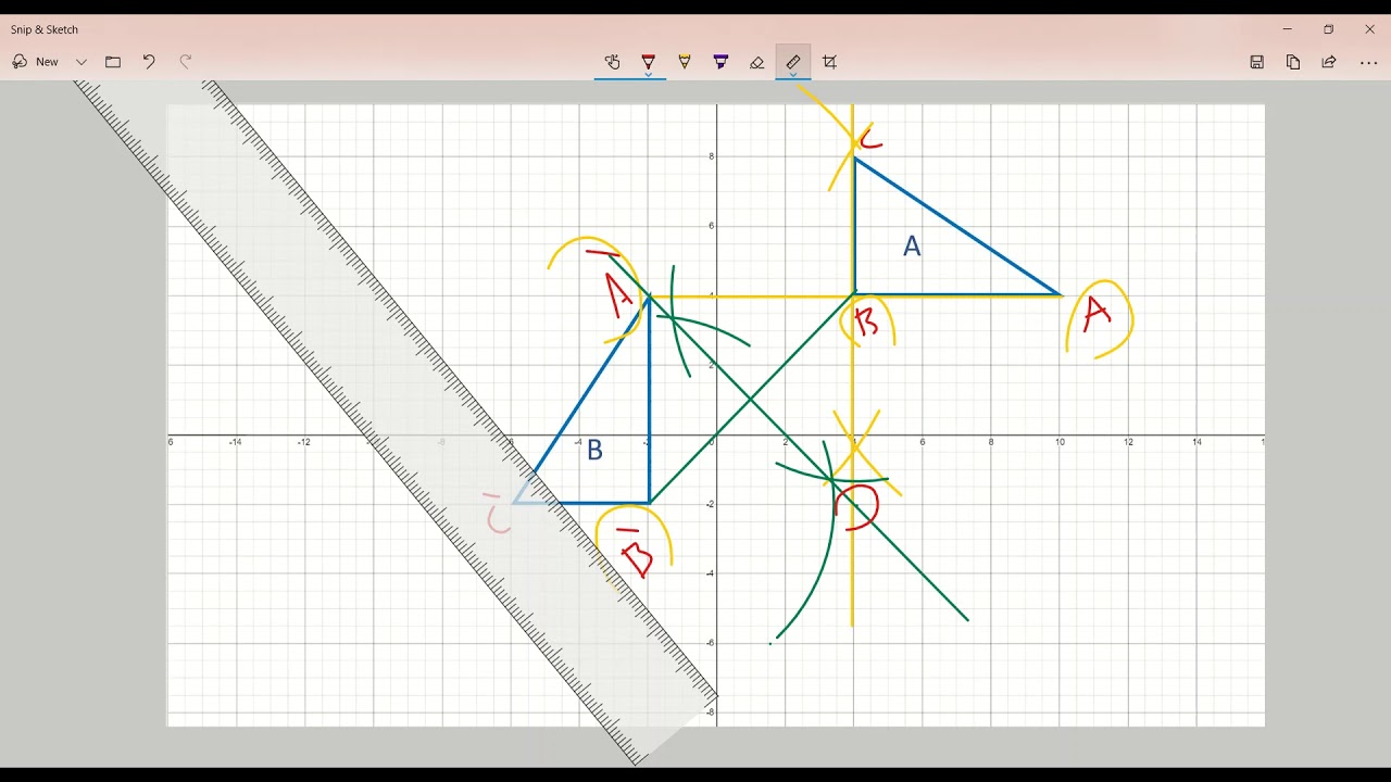 MATH Transformation in Geometry - Rotation OL -Edexcel - YouTube