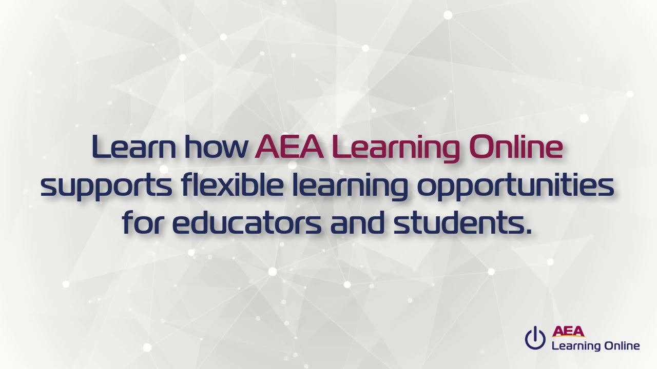 AEA Learning Online: Flexible Learning Opportunities - YouTube