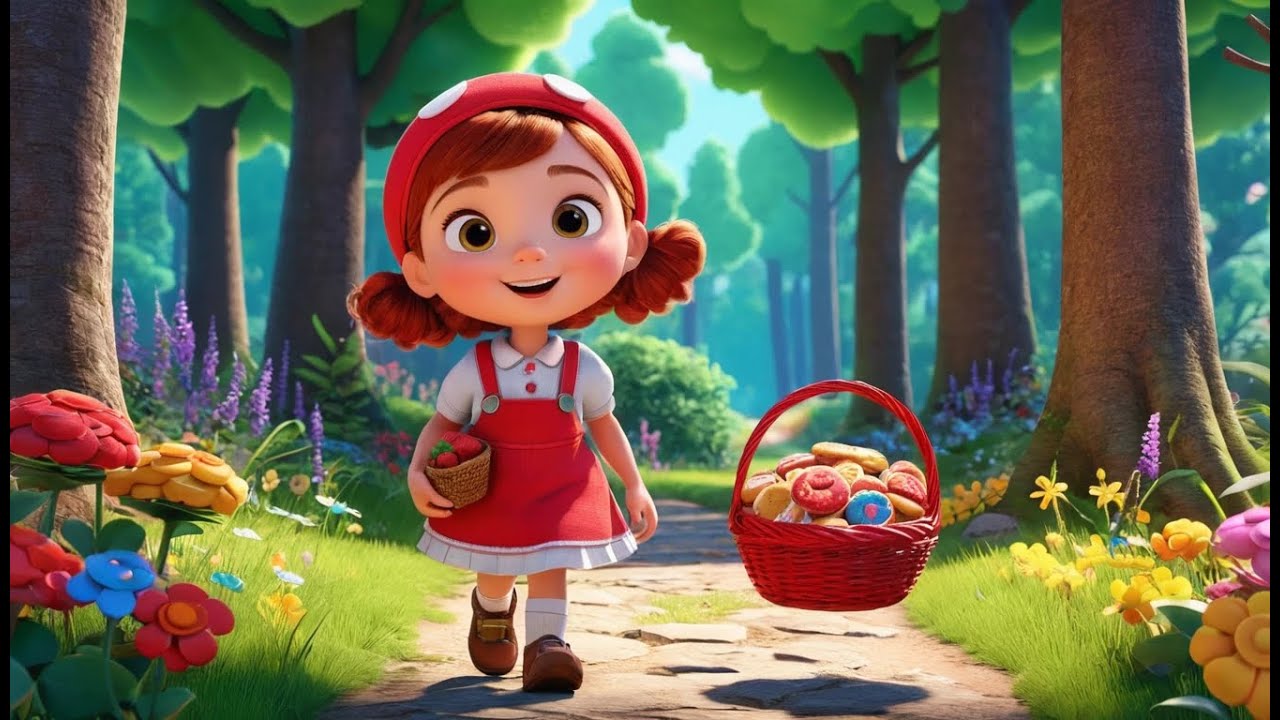 Little Red Riding Hood Rhyme Song | Popular Nursery Rhyme & Lyrics for ...