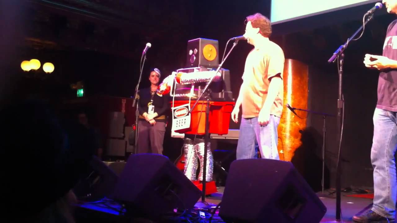 Mythbusters' Grant Imahara debuts Beer Bot @ Wootstock 2.5.1 - YouTube
