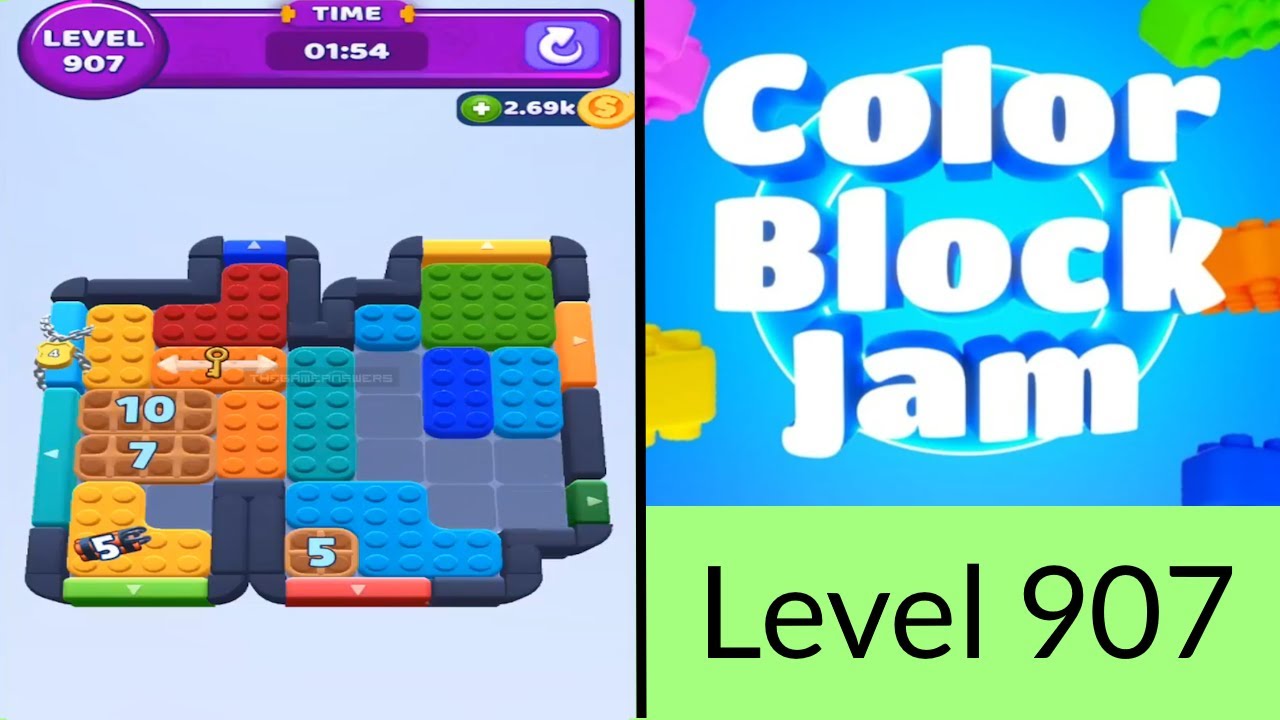 Color Block Jam Level 907 - YouTube