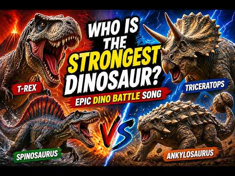 Who is the Strongest Dinosaur? 🦖 EPIC Dino Battle Song