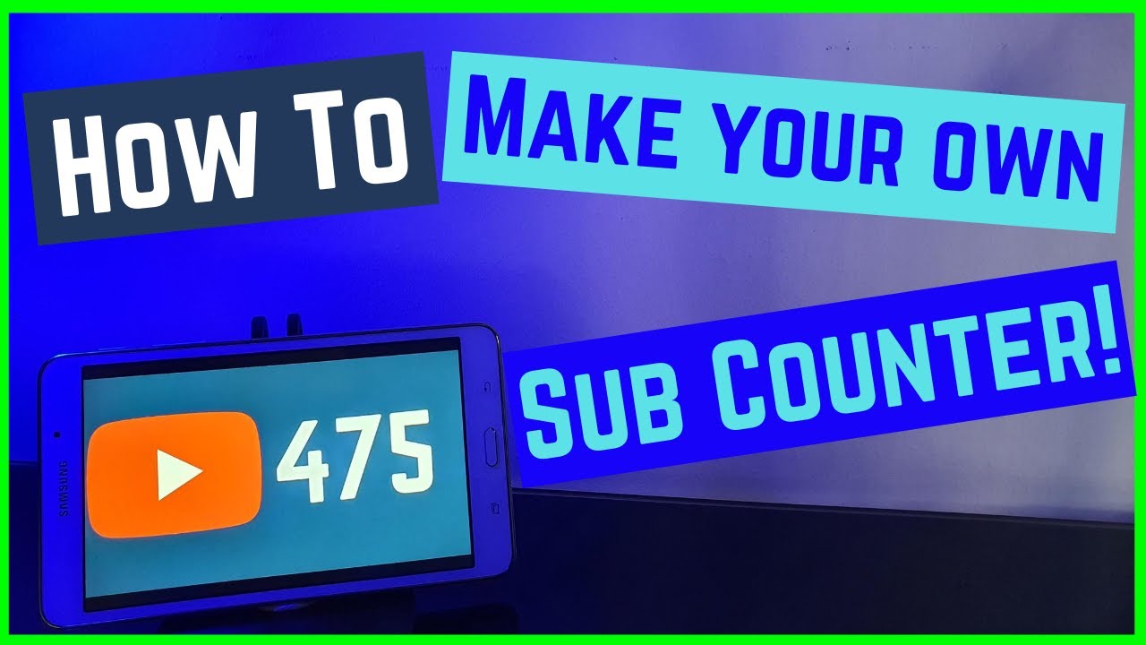 How to Make your own Subscriber counter - YouTube