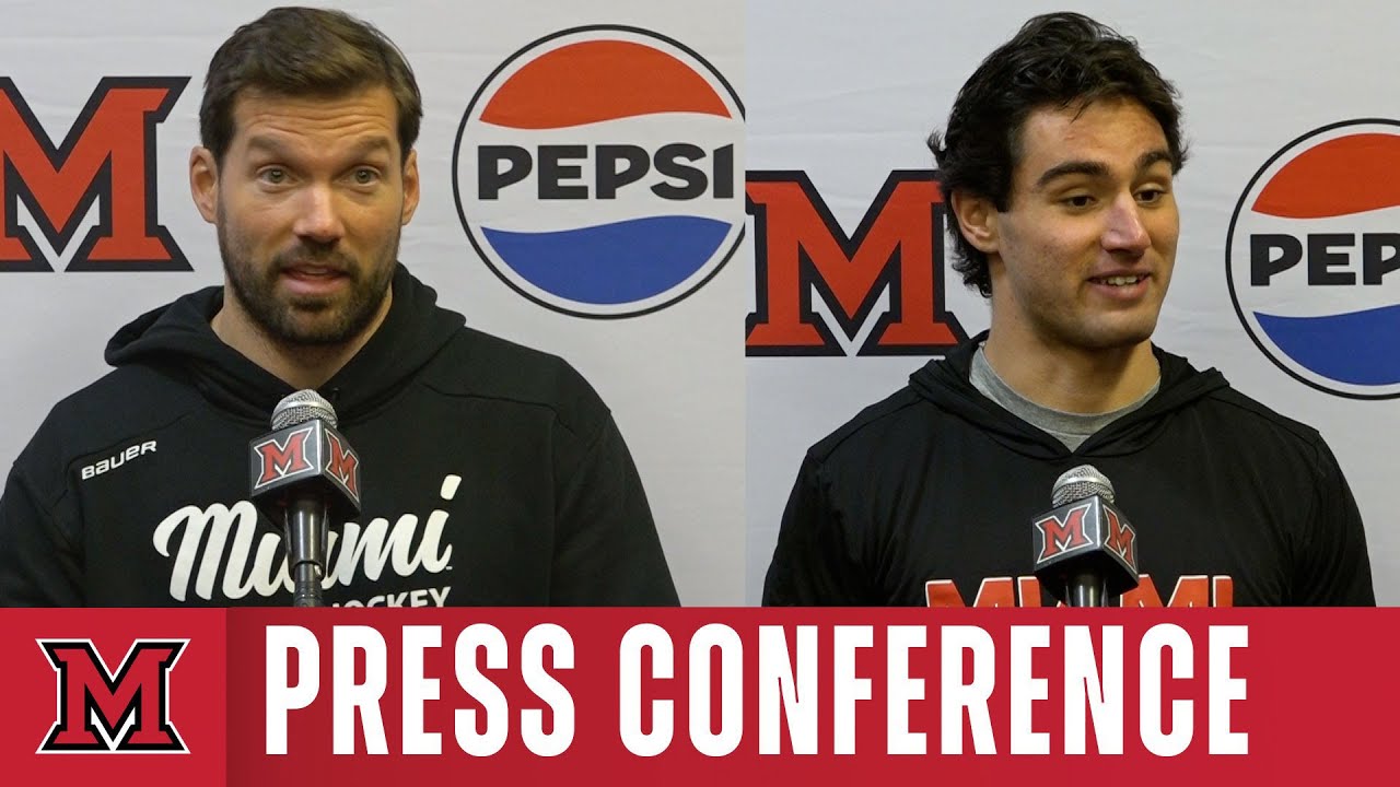 Miami Hockey Head Coach Anthony Noreen & Kocha Delic 10-22 - YouTube