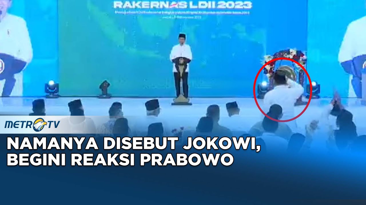 Momen Jokowi 'Endorse Prabowo' di Rakernas LDII 2023 - YouTube