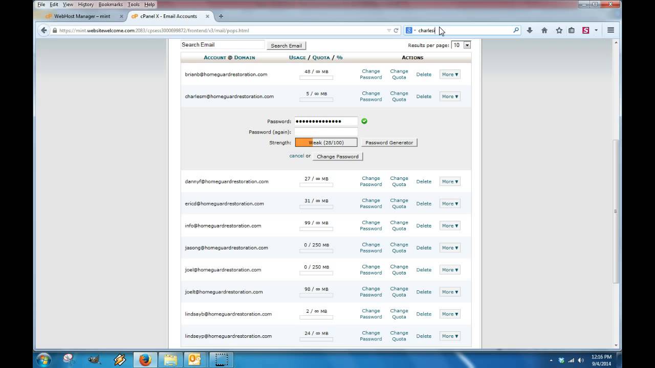 How to Manage Email Accounts in Hosting Control Panel - YouTube