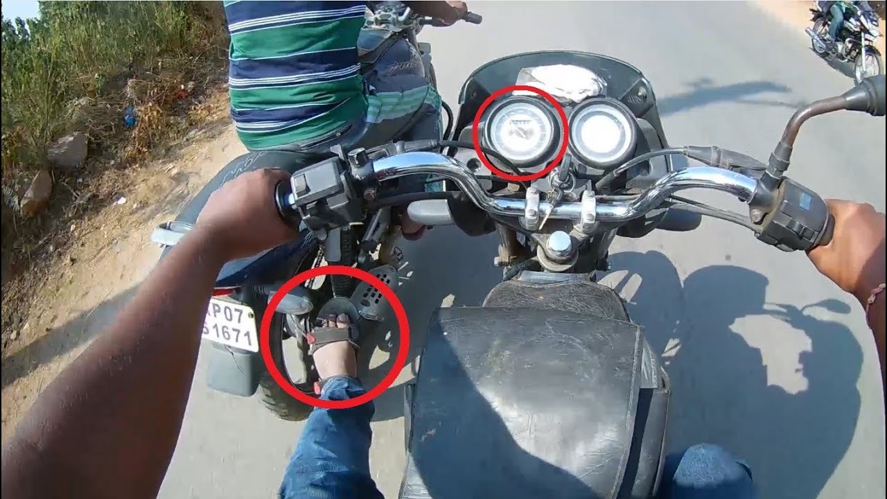 How to Push a MotorBike with Leg in Emergency Survival Tip - YouTube