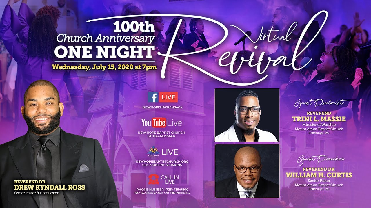 100TH ANNIVERSARY ONE NIGHT REVIVAL • WEDNESDAY, JULY 15, 2020 - YouTube