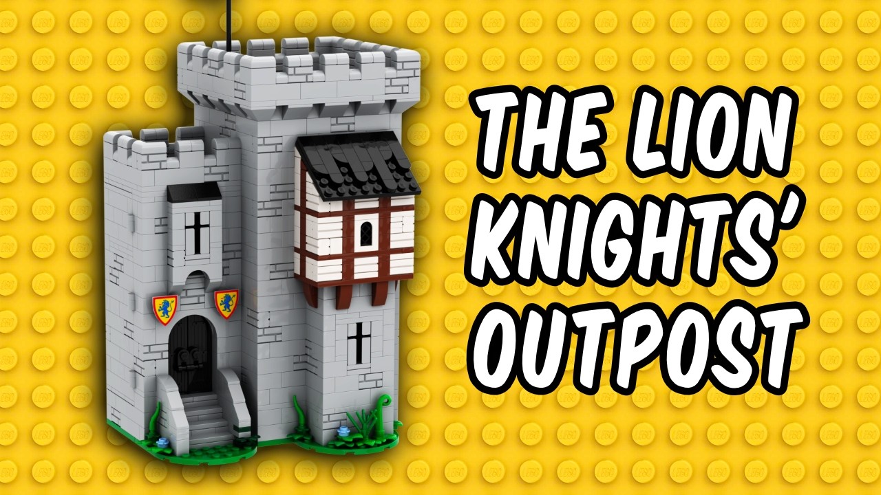 Lego Castle MOC - The Lion Knights' outpost - YouTube