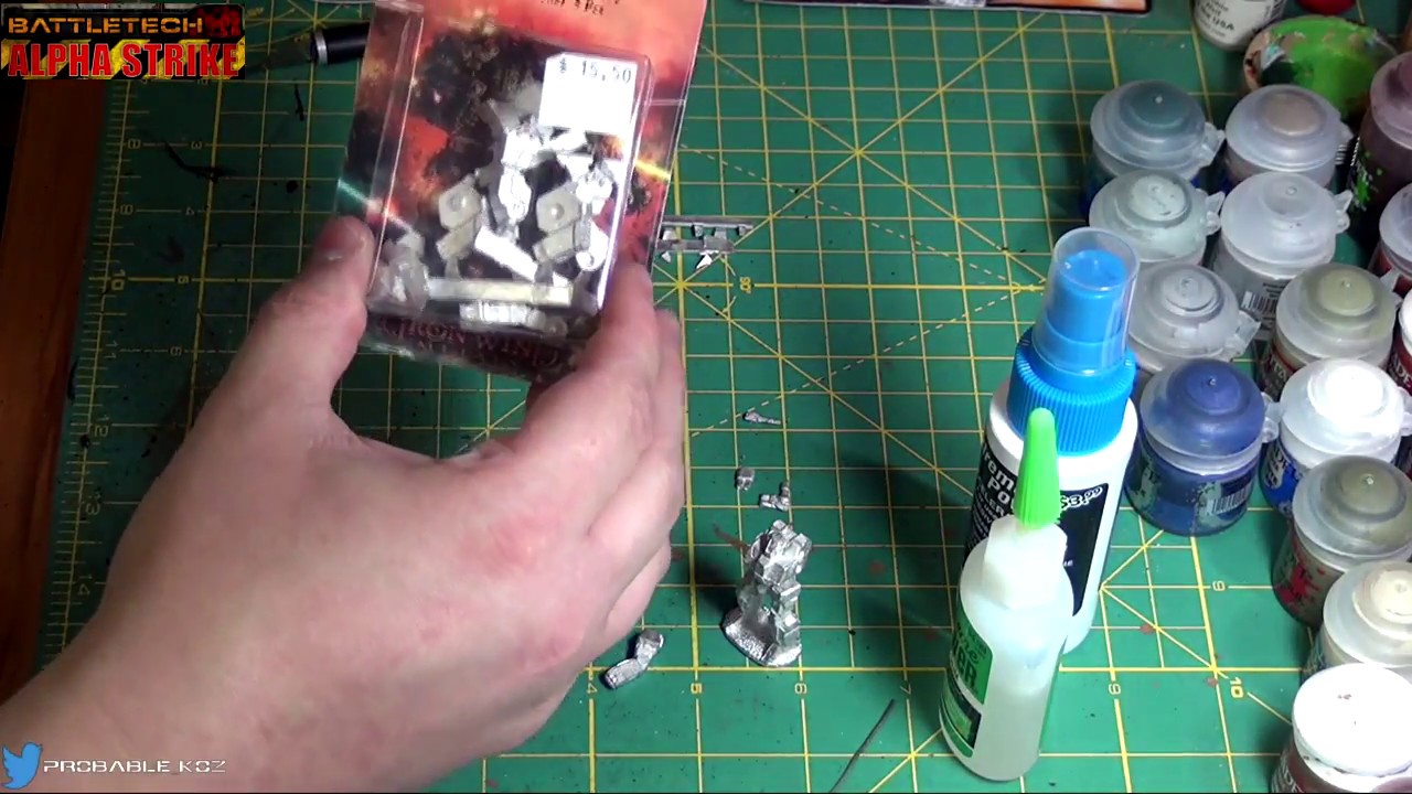 Hobby Stream - Assembling BattleTech Wasp, Archer, and Longbow minis ...