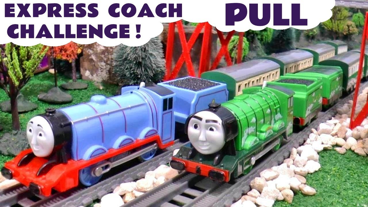 Gordon and Flying Scotsman Toy Train Express Challenge with the ...