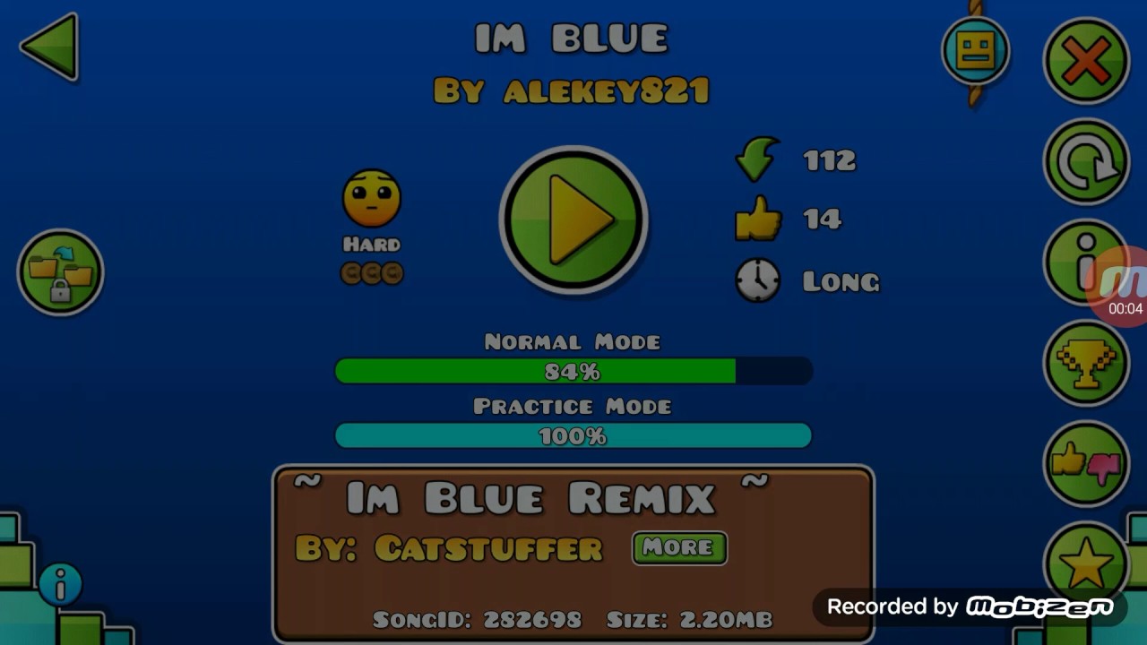 Geometry Dash "IM BLUE" 2.1Complete 100% | Mauricio Mlg - YouTube