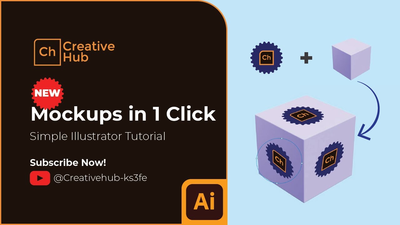 (NEW!) Effortless Mockups in 1 Click || Adobe Illustrator || Simple Illustrator Tutorial - YouTube