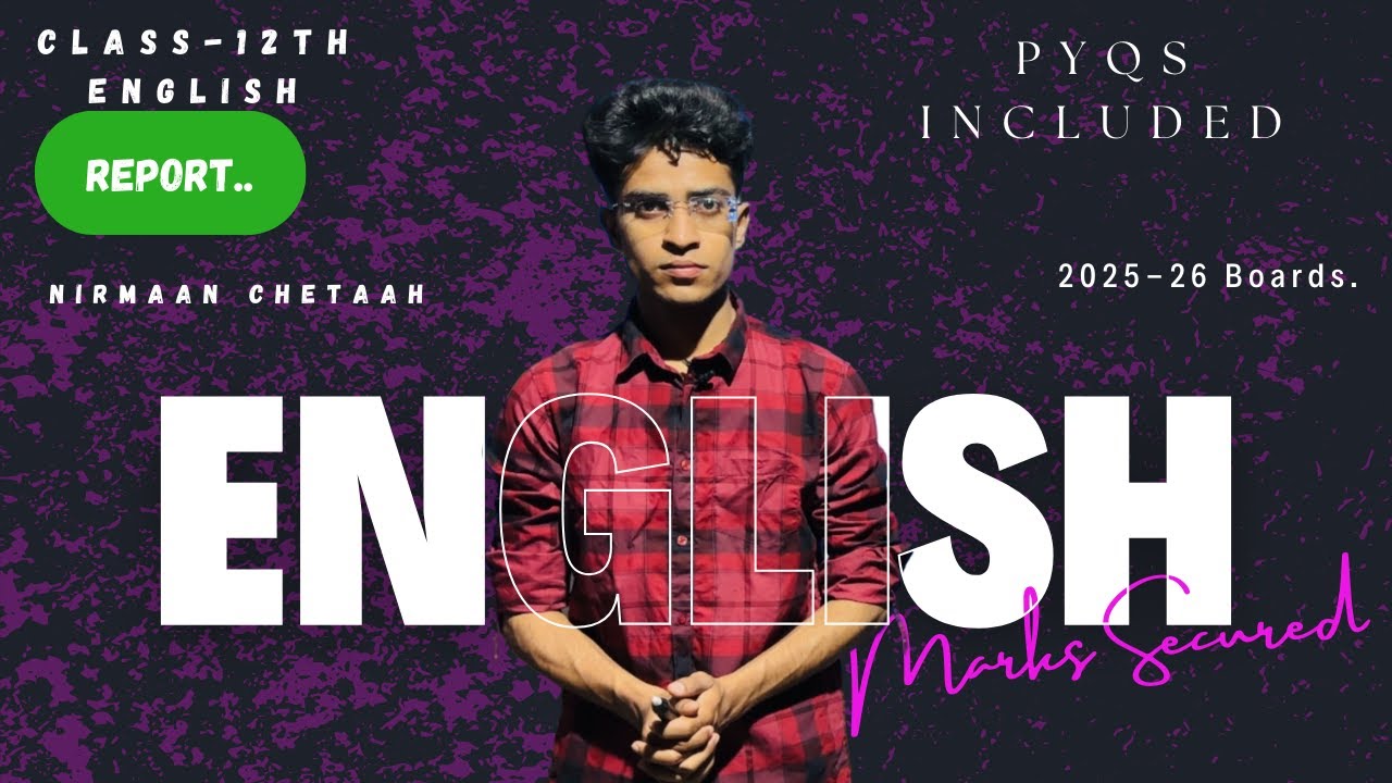 Report | Class 12 English | Board Exam 2026 - YouTube