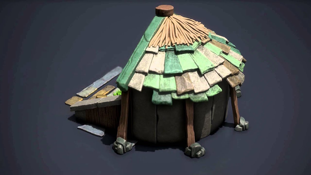 Mudbox 2015 - Gold Sotrage Building Game Asset Turntable - YouTube