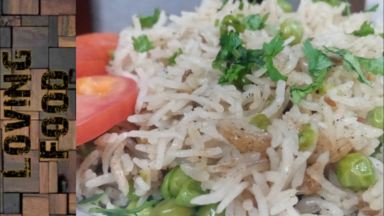 Matar chawal recipe by loving food - YouTube