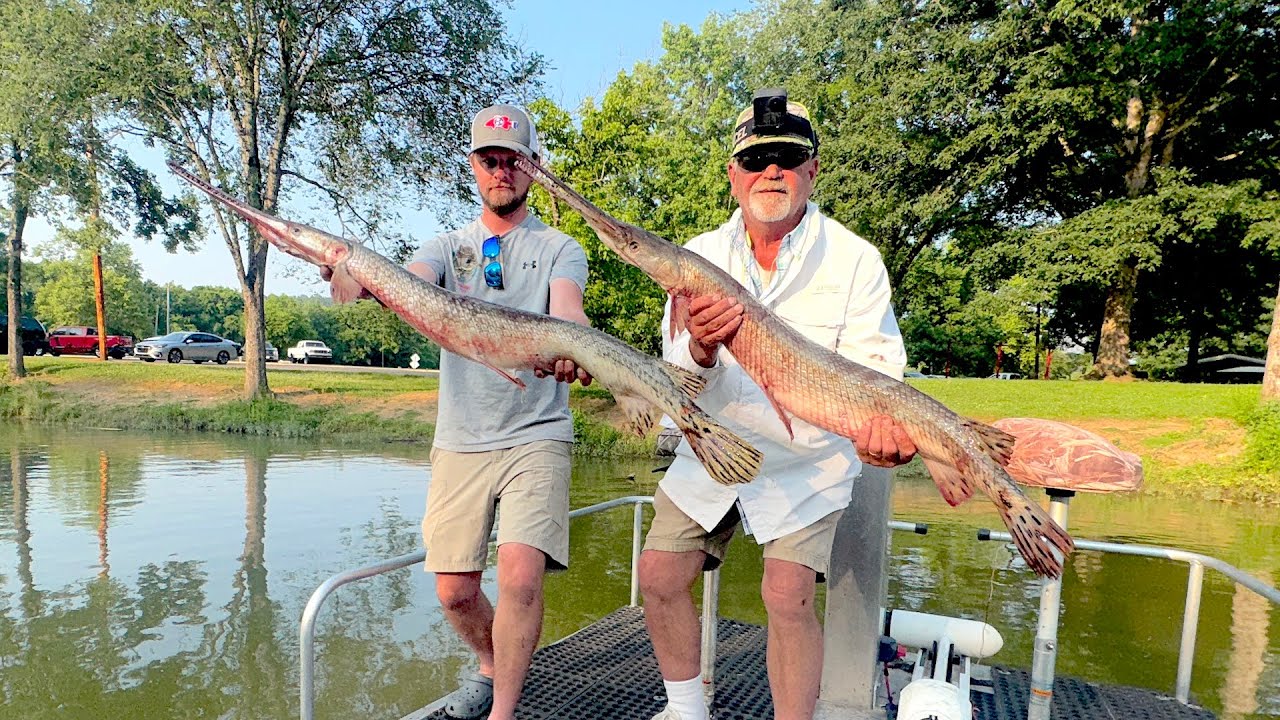 Bowfishing Big Gar with Mike Ridings - YouTube