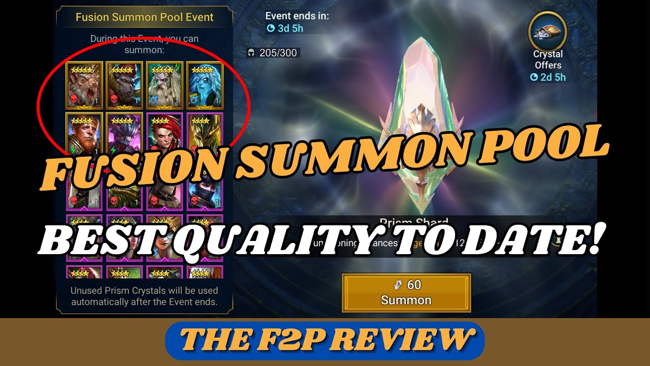 Fusion Summon Pool! | The F2P Review | RAID: Shadow Legends - YouTube
