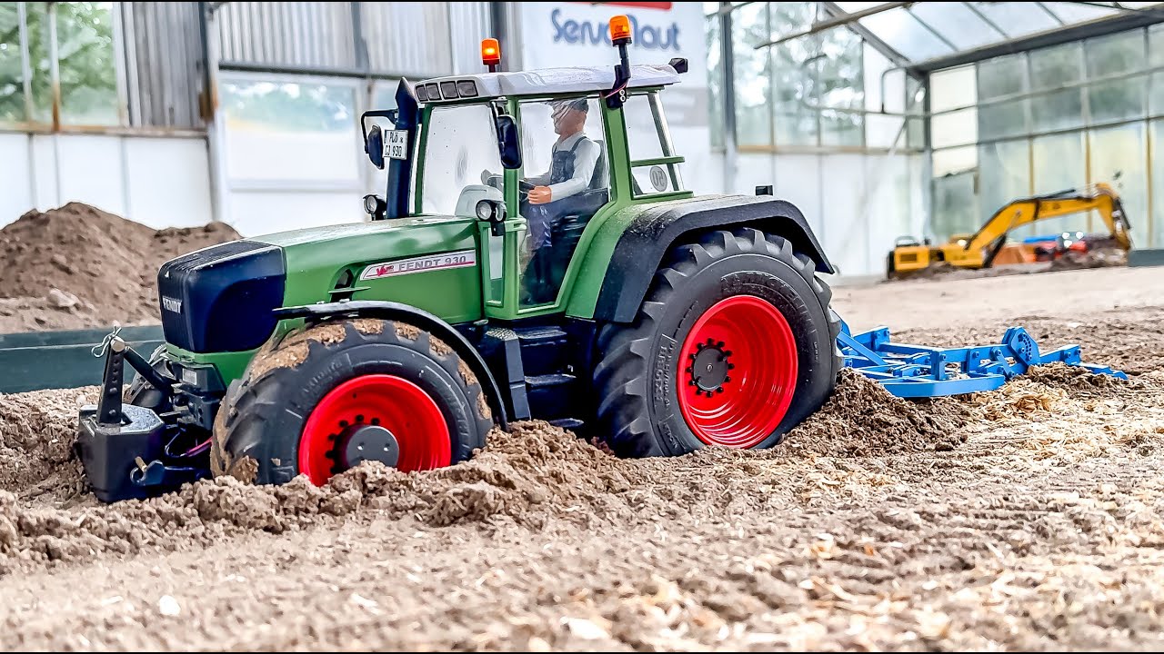 TRACTORS AND RC RC TRUCKS, RC FARMING, RC REACH STACKER - YouTube