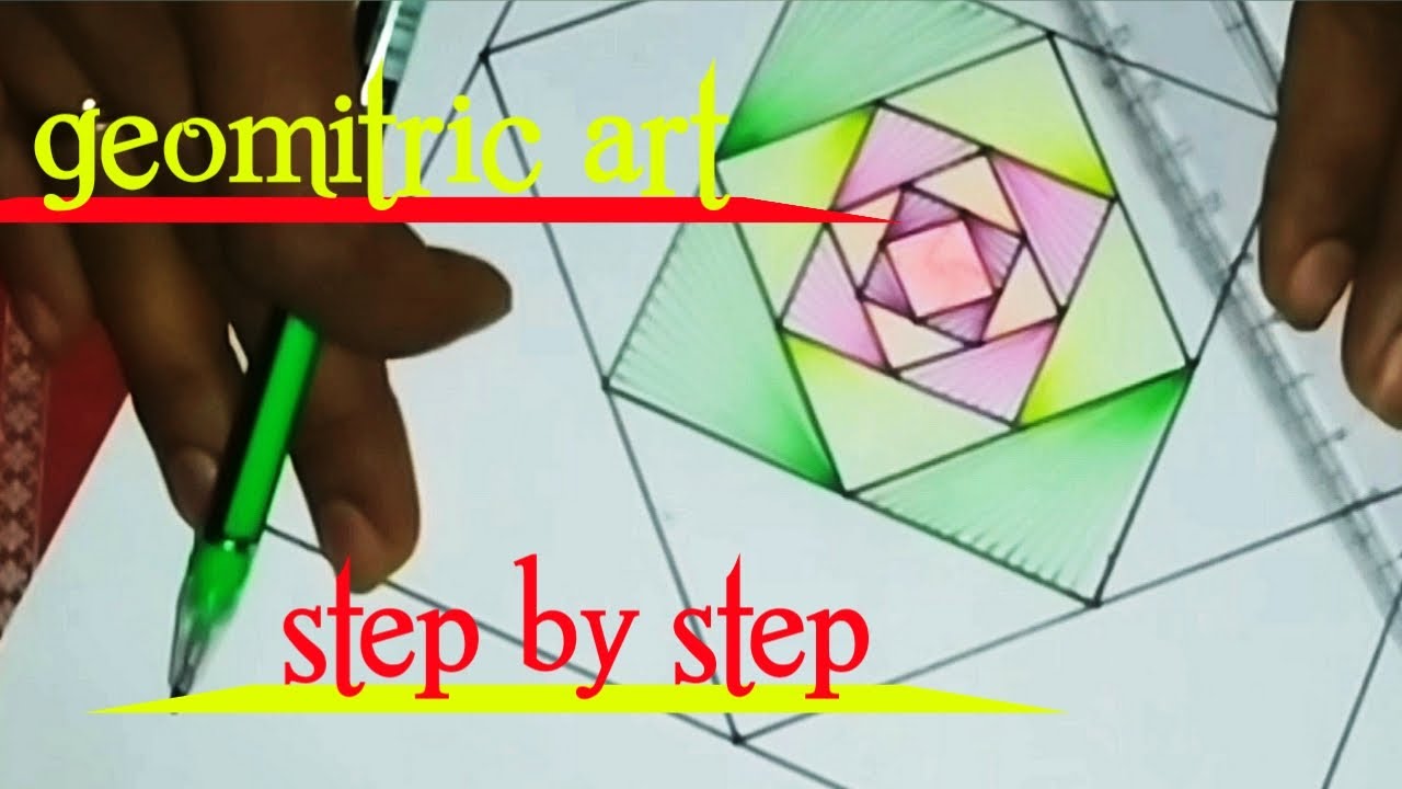 How to draw geomitric art | step by step | easy drawing - YouTube