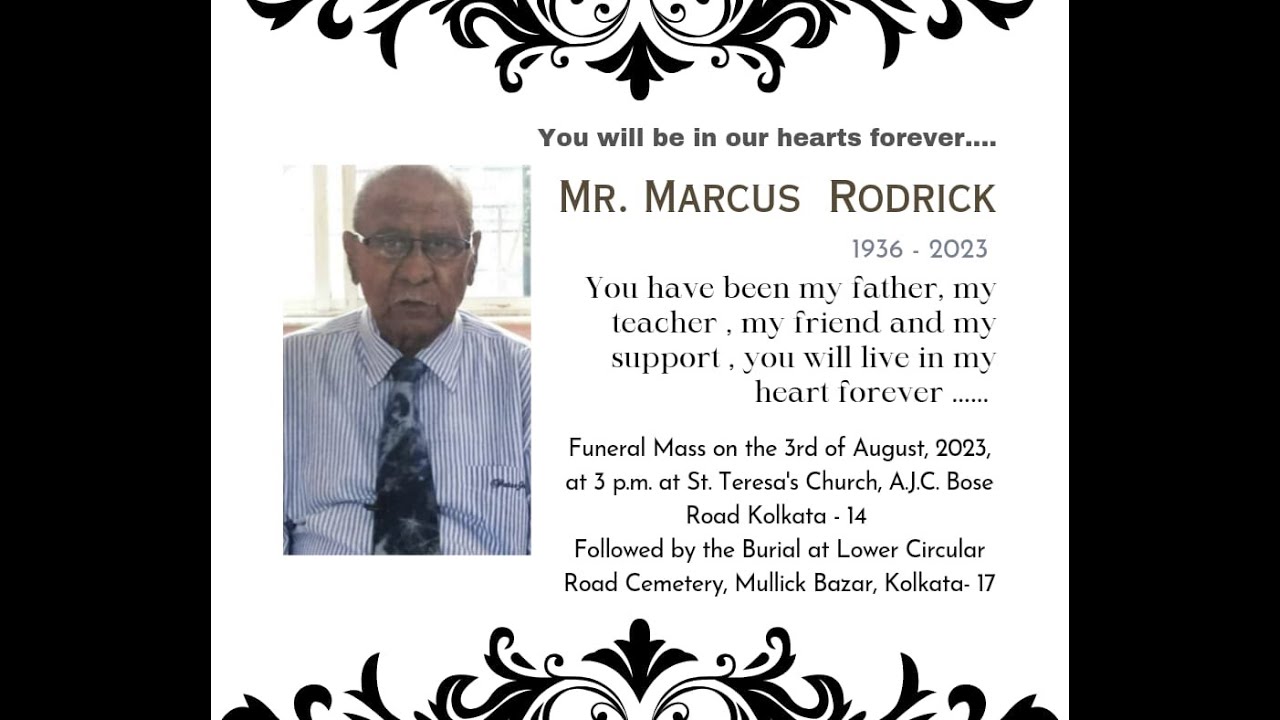 Interment of Marcus (Mark) Rodrick - YouTube