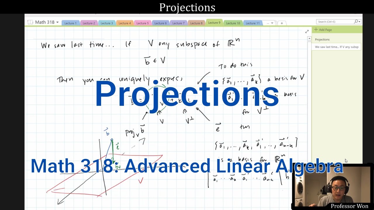(Lecture 9) Projections - YouTube