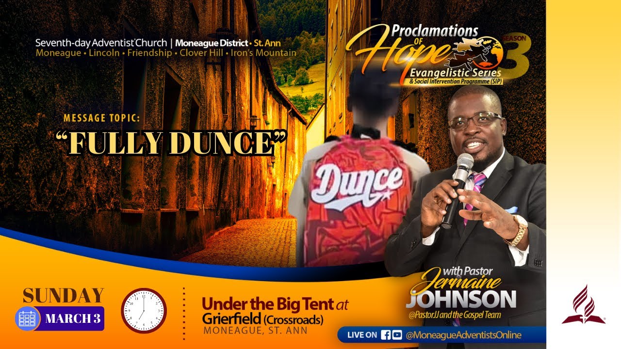 Pastor Jermaine Johnson | Sermon: "Fully Dunce" | Proclamations of Hope ...