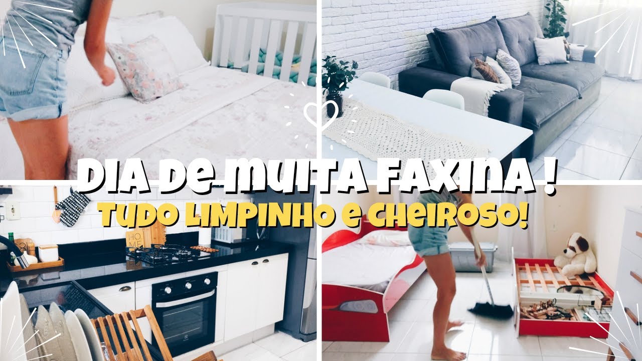 FAXINA NA CASA TODA! 🏡 FAXINA COMPLETA E PESADA! TUDO LIMPINHO E ...