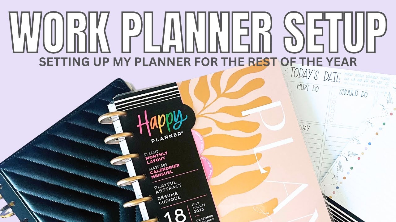 Setting Up My Work Planner For the Year | Work Planner Setup ...