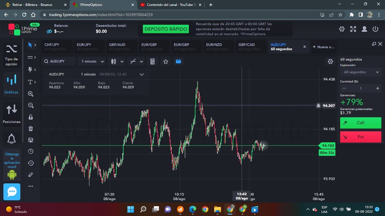 Como recargar 1 prime option con binance - YouTube