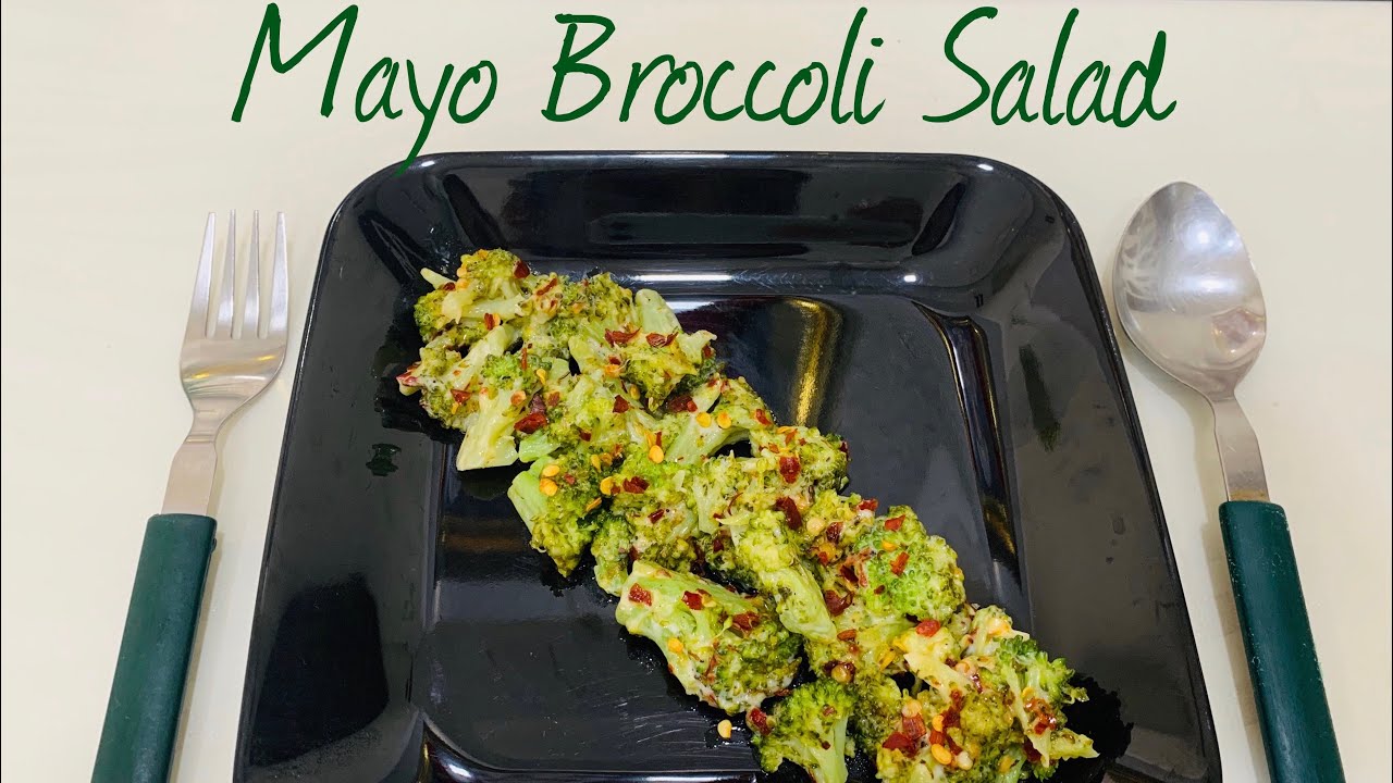 Mayo Broccoli Salad | Broccoli salad With Mayonnaise | Salad Recipe ...