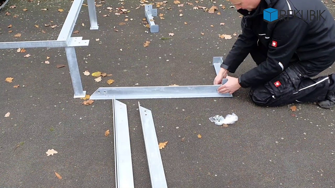 IBC Podest Erweiterung als Untergestell montieren - YouTube