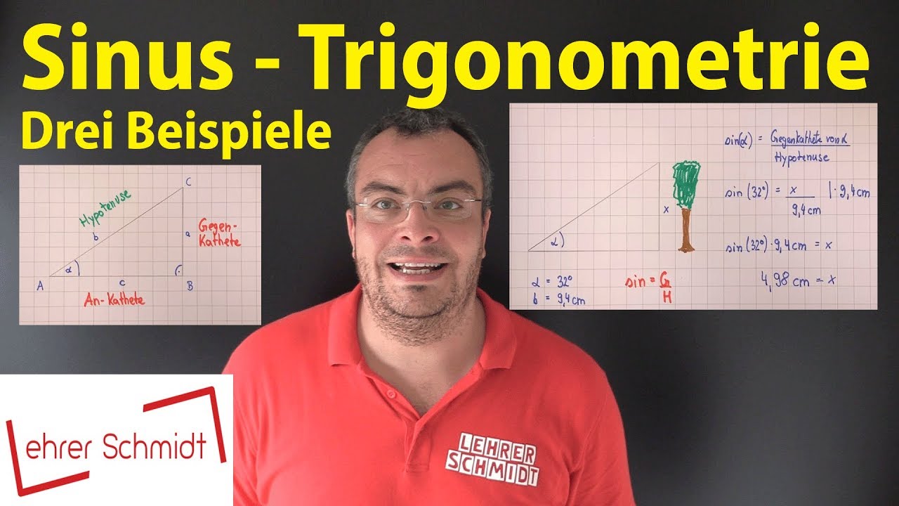 Sinus - Trigonometrie - So geht das! | Lehrerschmidt - YouTube