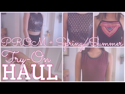 TRY-ON: Prom haul + spring/summer haul - YouTube