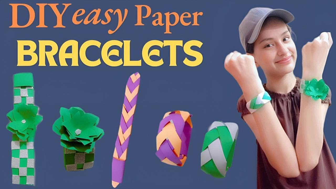 DIY simple hand bracelets/easy bracelets crafts - YouTube
