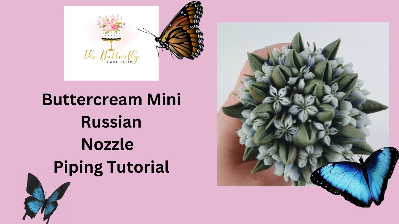 Buttercream Mini Russian Piping Tip Tutorial - YouTube