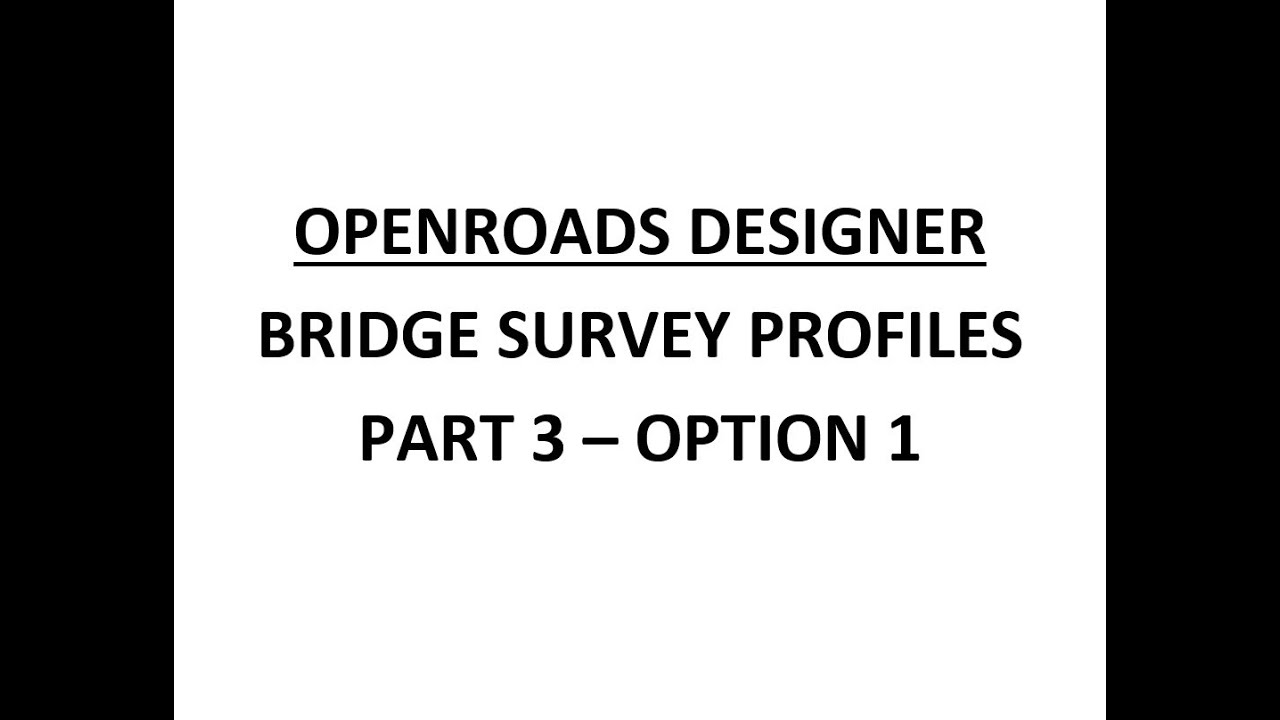 Bridge Survey - Profile Sheet - Part 3 - Option 1 - YouTube